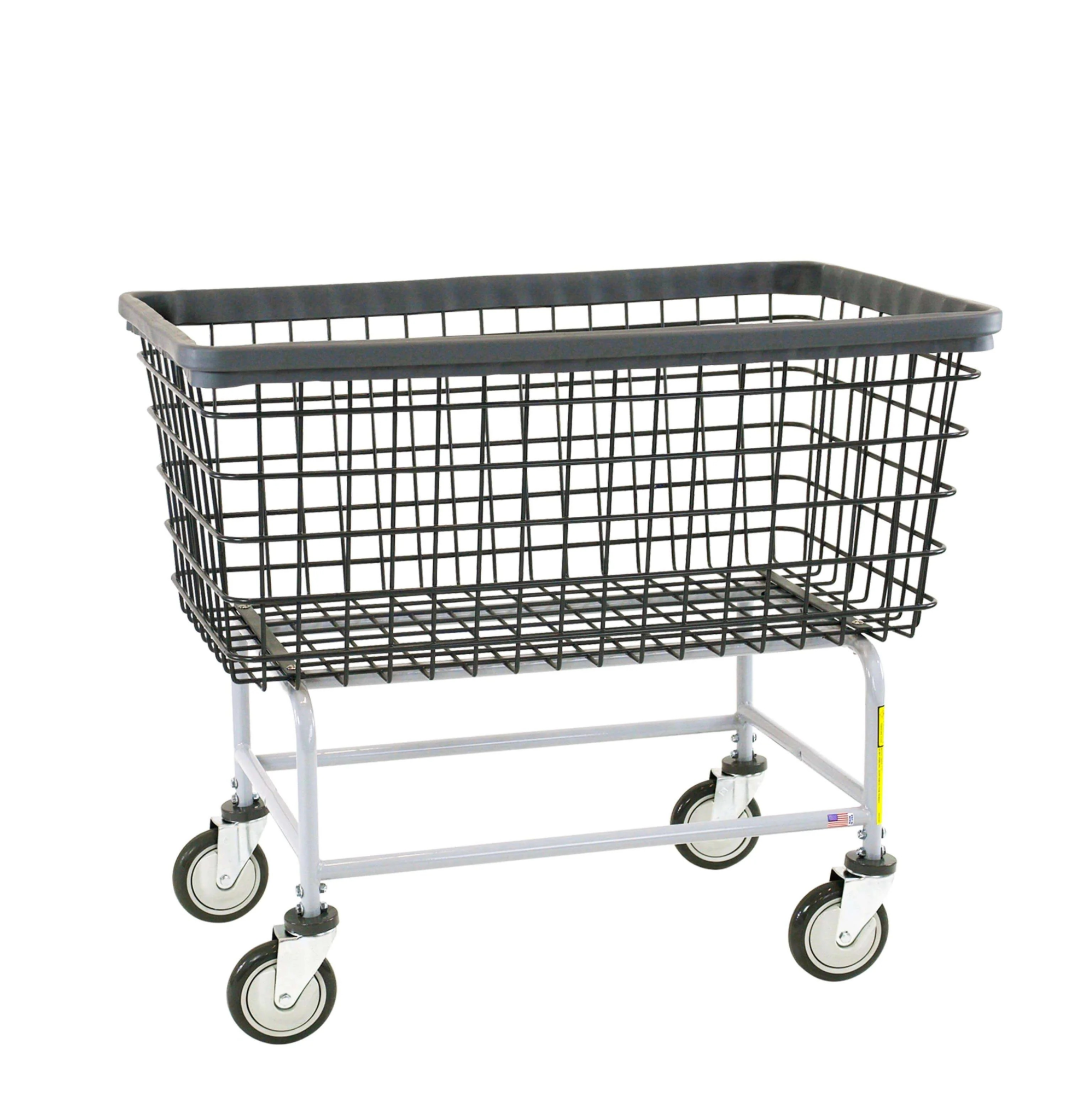 Large 6 Bushel Wire Laundry Carts