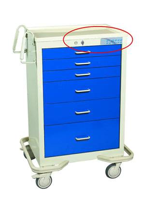 6 Drawer Aluminum Mobile Workstations with Electronic Lock