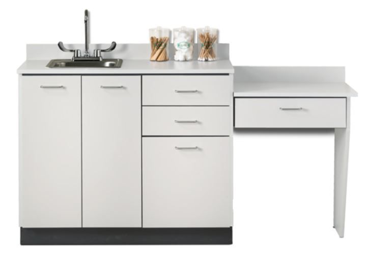 Base Cabinet Set w/ Wall Mount Desks