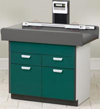 Pediatric Exam Table w/ Two Drawer & Digital Scale