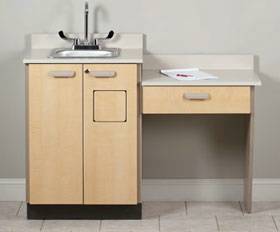 Fold Up Desk & Wall Mount Workstations for Exam Rooms & Hospitals