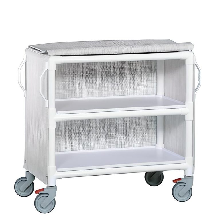 PVC Linen Carts with Two Shelves