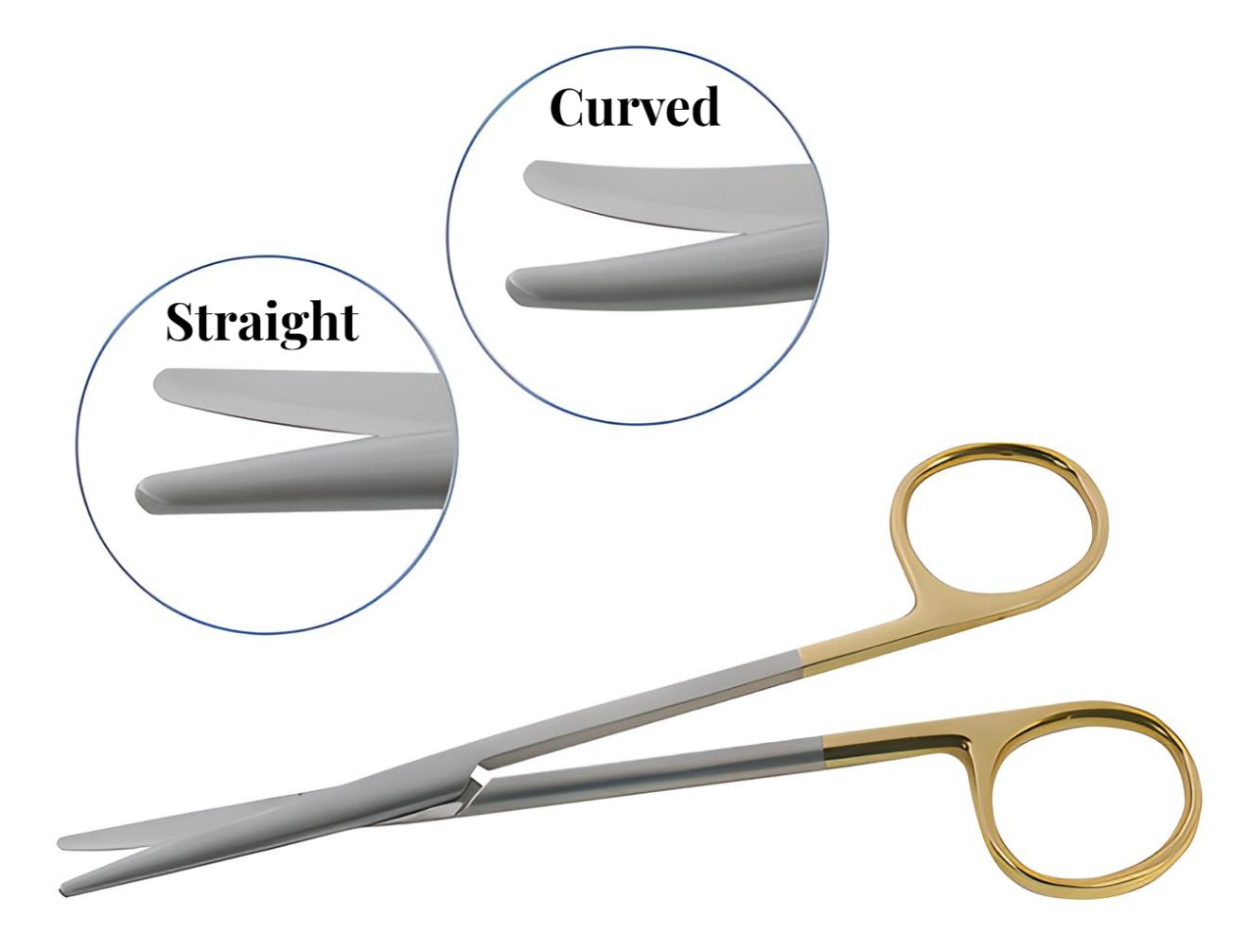 Metzenbaum Curved Operating Scissors w/ Tungsten Carbide Blades ...