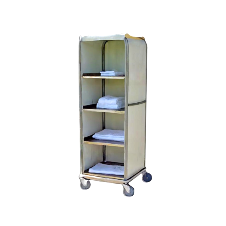 Mobile Enclosed Laundry and Linen Transport Carts