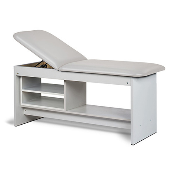 Laminate Treatment Table w/Adjustable Backrest & Shelving 27in/30in W ...